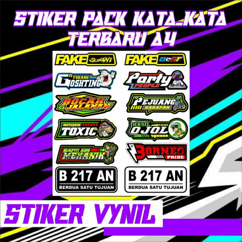 Jual STIKER SET PACK KATA KATA KEREN STICKER VIRAL TERBARU | Shopee ...