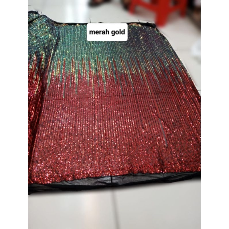 Jual bahan kain sequin seribu Payet gradasi | Shopee Indonesia