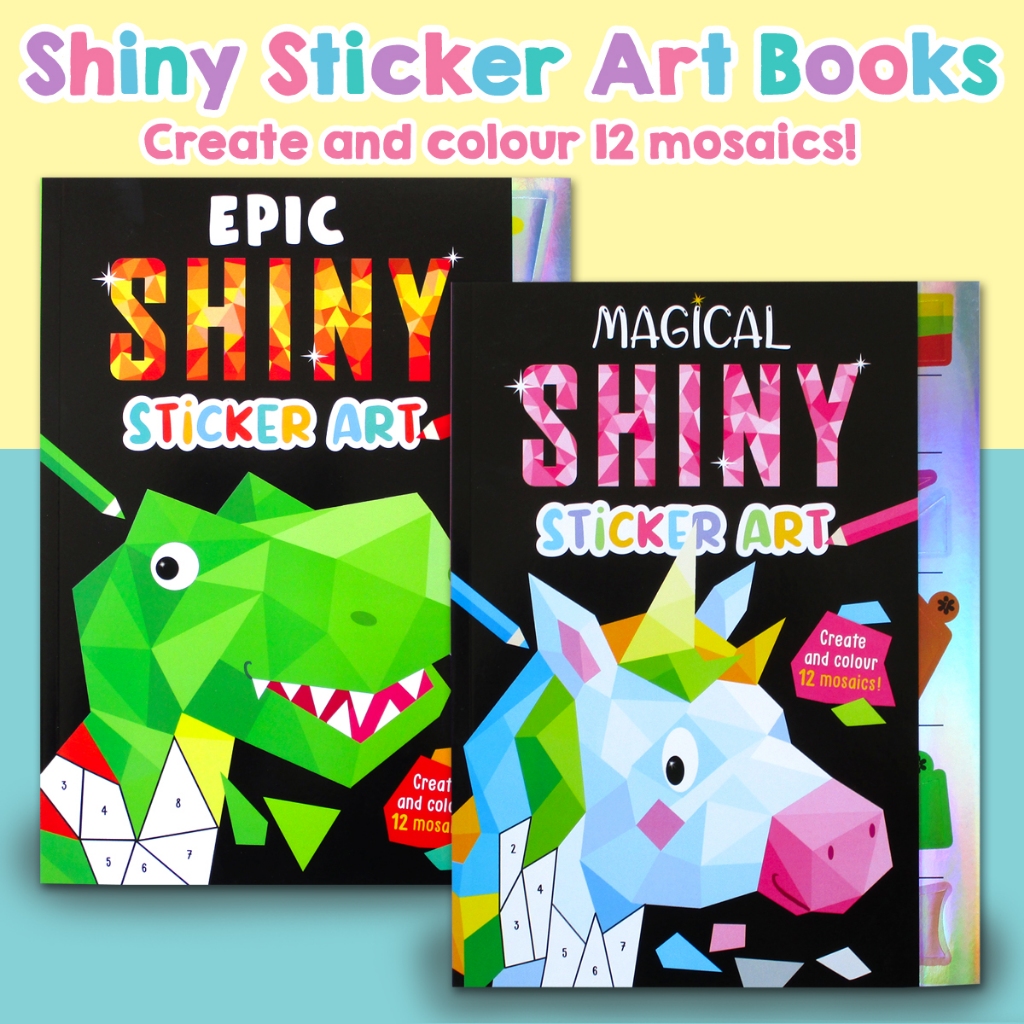 Jual [Igloo Books] Epic / Magical Shiny Sticker Art Book (Create and ...