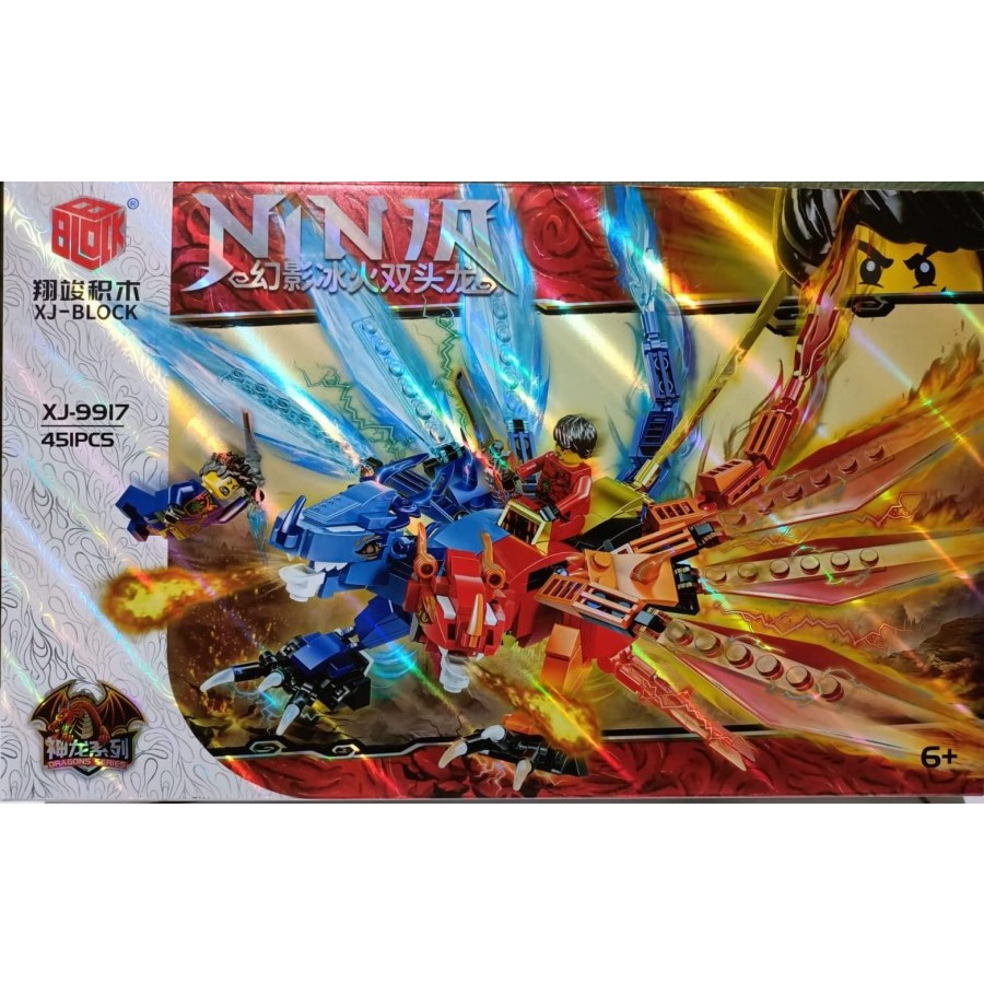 Jual Brick Ninja Block XJ-9917 Naga Dragon Ninjago | Shopee Indonesia