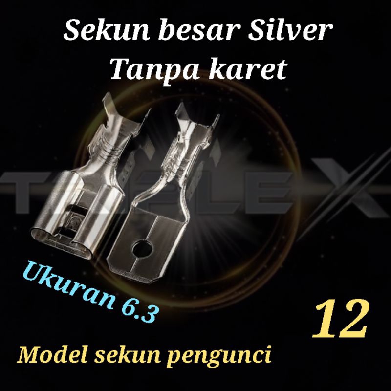 Jual sekun kabel gepeng skun pipih terminal kecil sedang besar 2.8 4.8 ...
