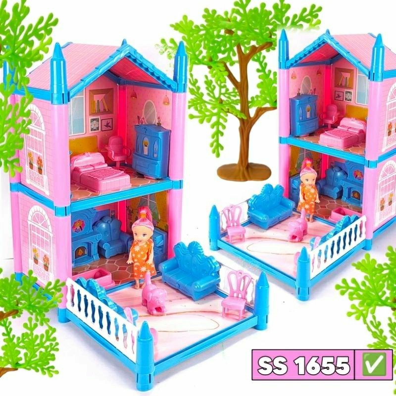 Jual MAINAN ANAK PEREMPUAN DREAM HOUSE RUMAH BONEKA SS1655/ MAINAN ...