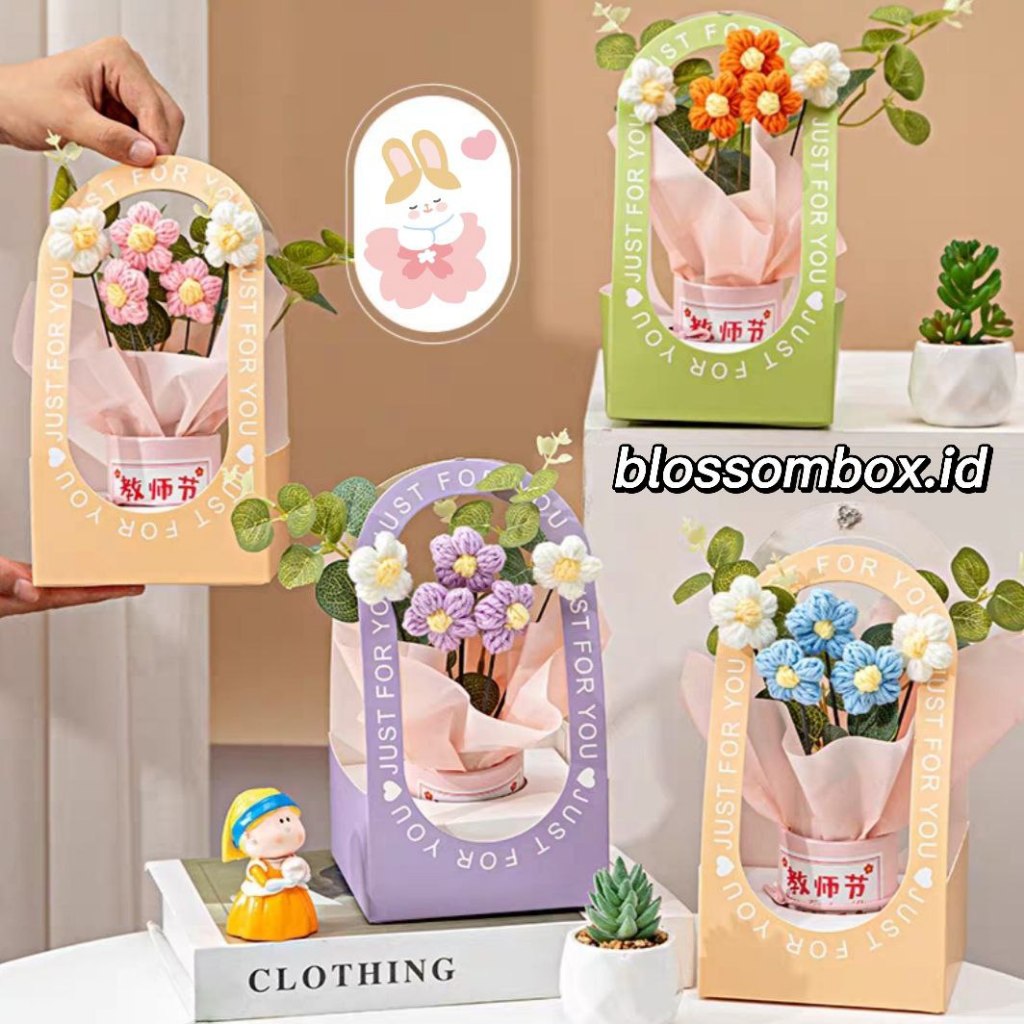 Jual B11【Ukuran Kecil】Kotak Bunga | Kotak Kue | Kotak Tenteng Bunga ...