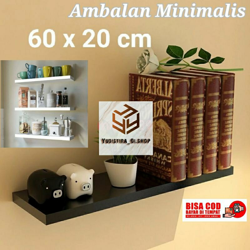 Jual Papan Rak Ambalan Dinding Gantung Serbaguna Minimalis Rak Buku Rak ...