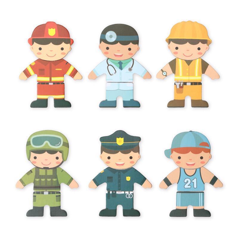 Jual Mainan Puzzle Magnetic Kayu Profesi Pekerjaan by HelloAegi ...