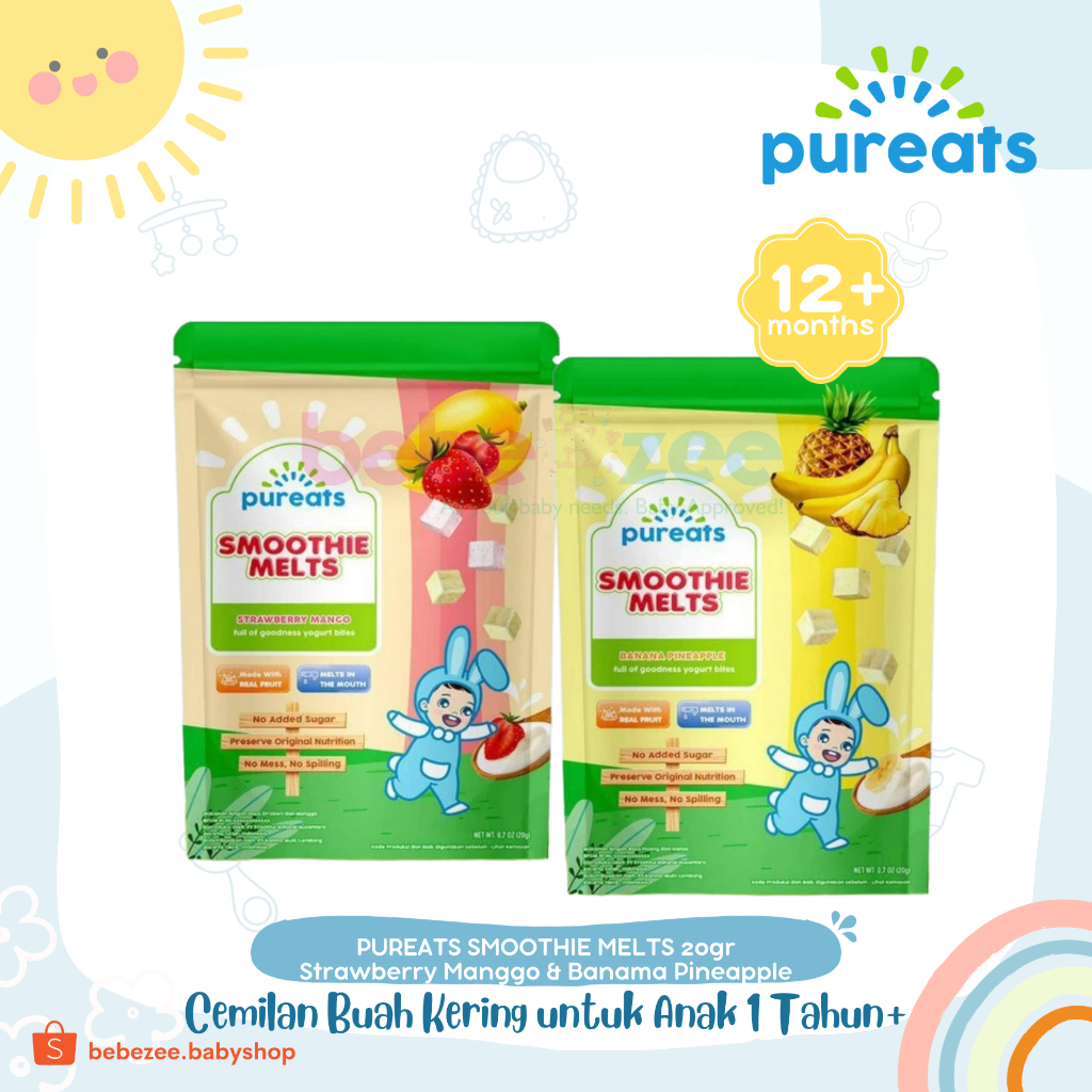 Jual Pureats Smoothie Melts Strawberry Mango - Banana Pineapple 20gr ...