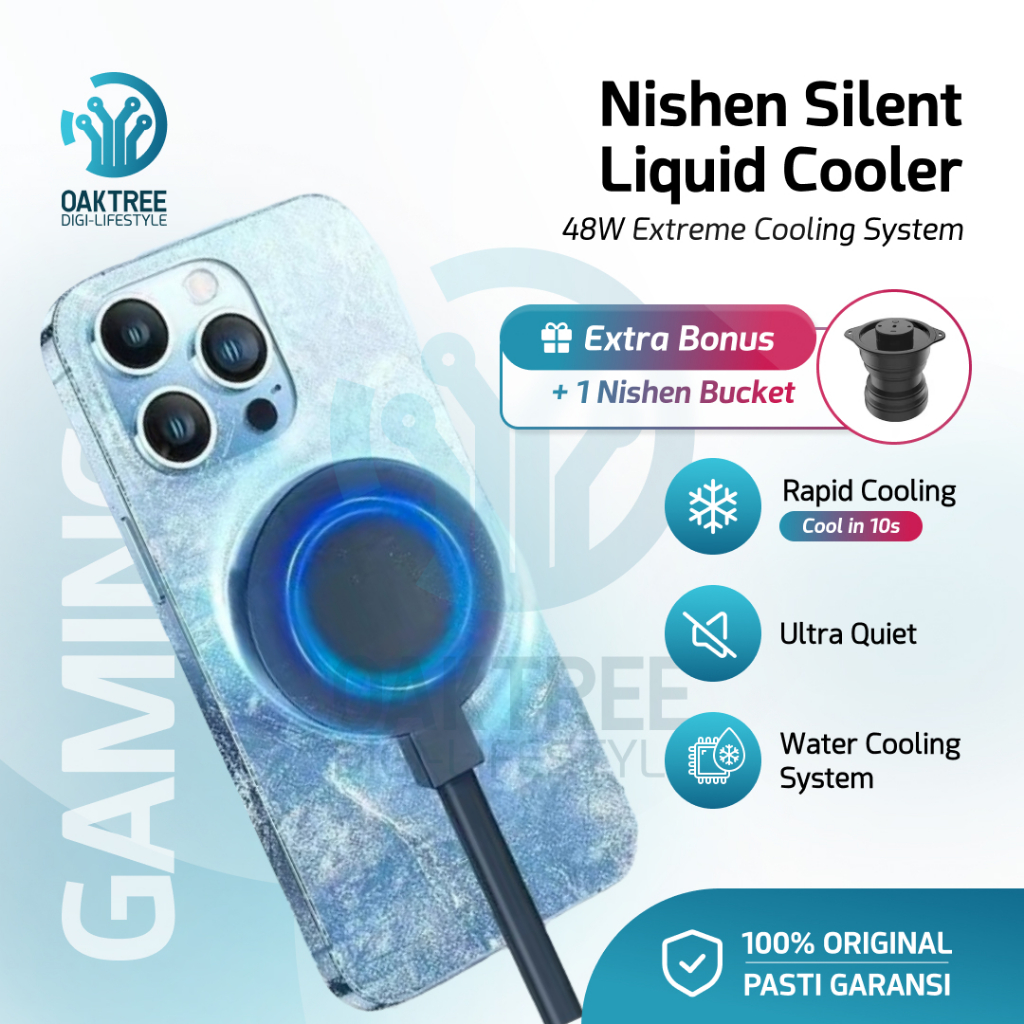 Jual Oaktree Nishen Water Cooler HP Magnet Fan Cooler HP Tablet Cooling ...