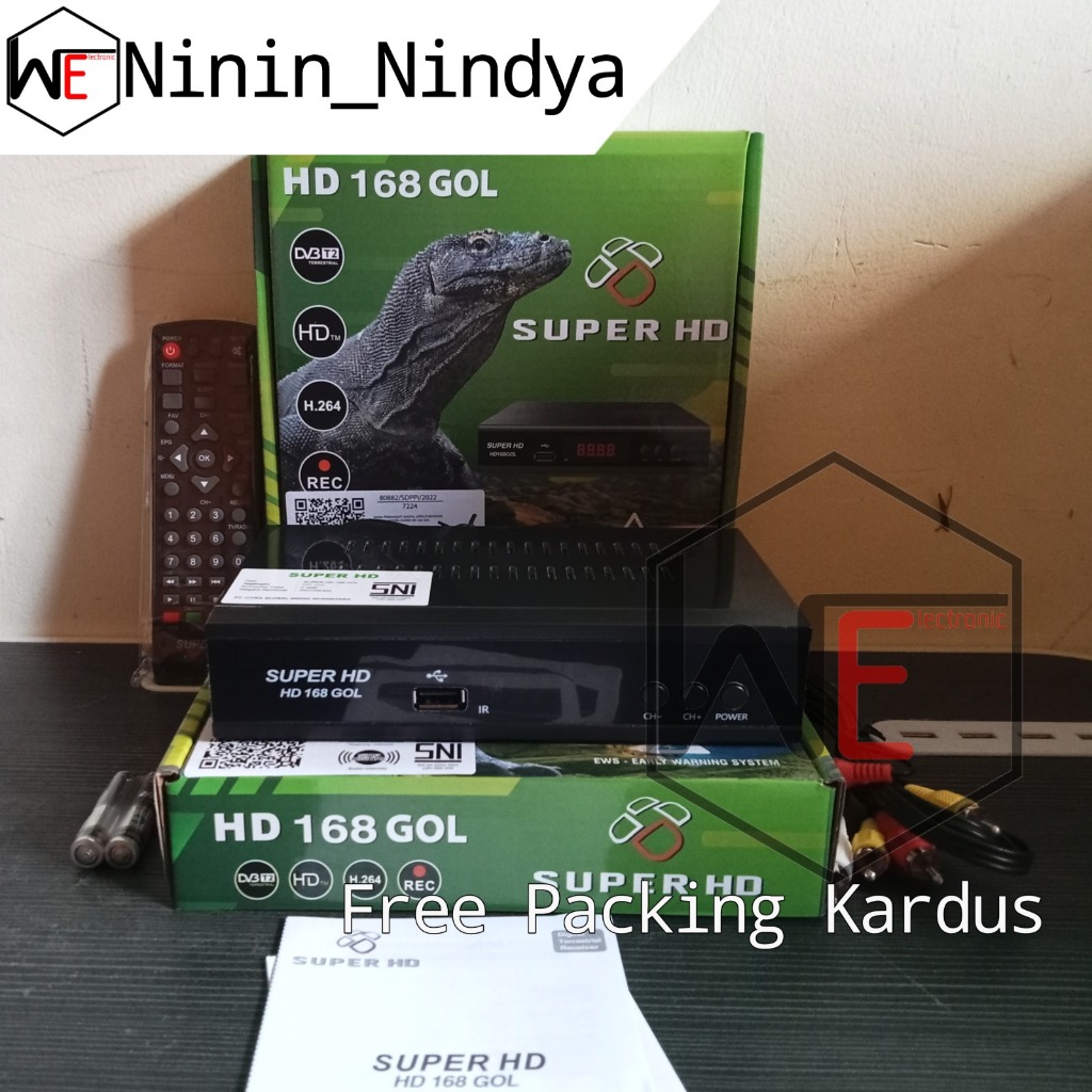 Jual [LIVE] STB SUPER HD 168 KOMODO set to box Penerima Siaran Tv ...
