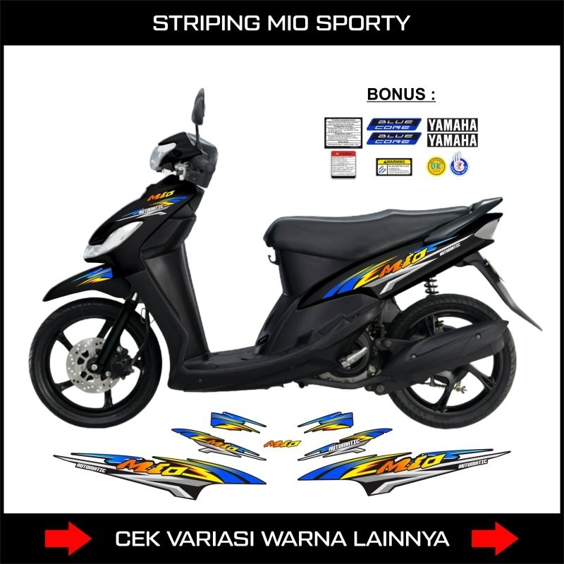 Jual Sticker Yamaha Mio Sporty 2004 - 2013 / Striping Mio Sporty Grafis ...