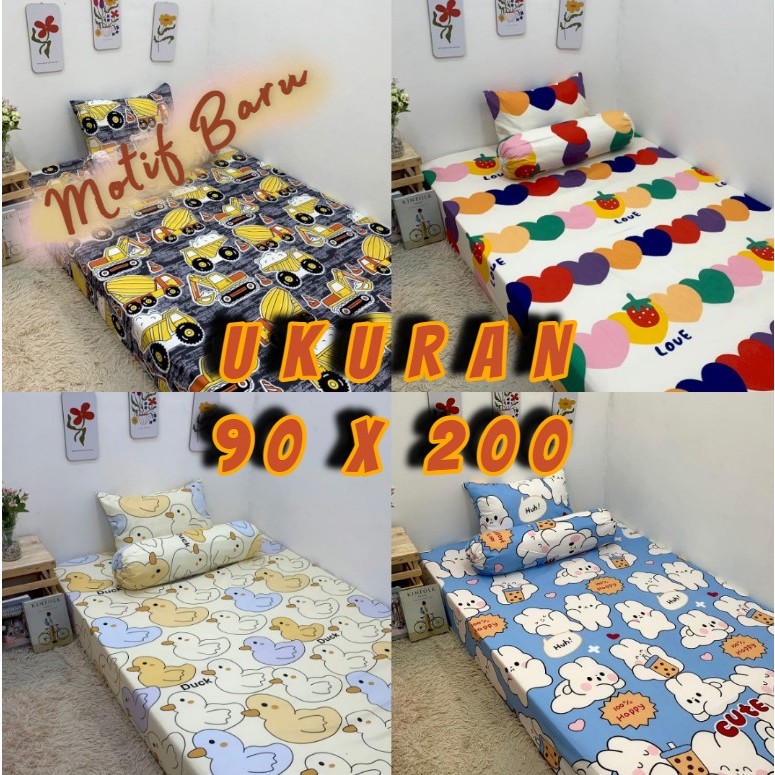 Jual SEPREI Uk. 90x200 / SPREI HOMEMADE AESTHETIC KARET ANTI GESER ...