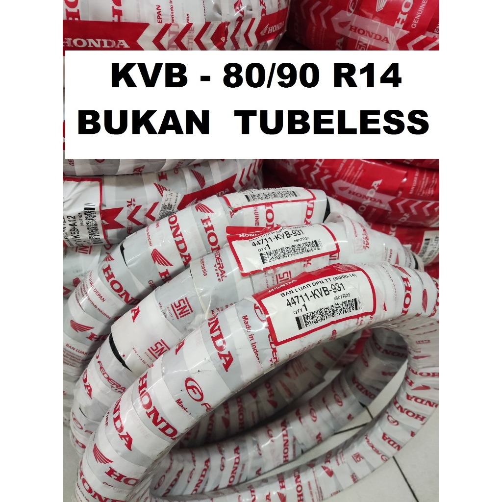 Jual GROSIR BAN FEDERAL HONDA AHM 80/90 90/90 ring 14 ORI MOTOR HONDA MATIC K59 KVB TUBELESS ...