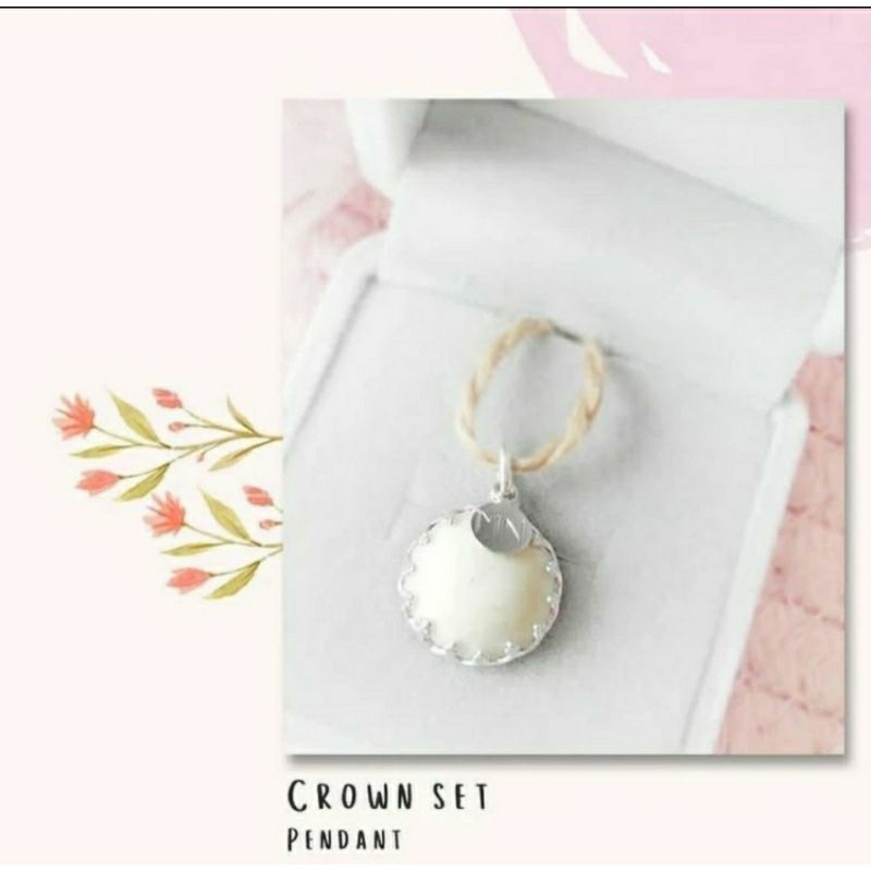 Jual SKYELETTE || Breastmilk Jewelry Kit Box | Round Crown Pendant ...