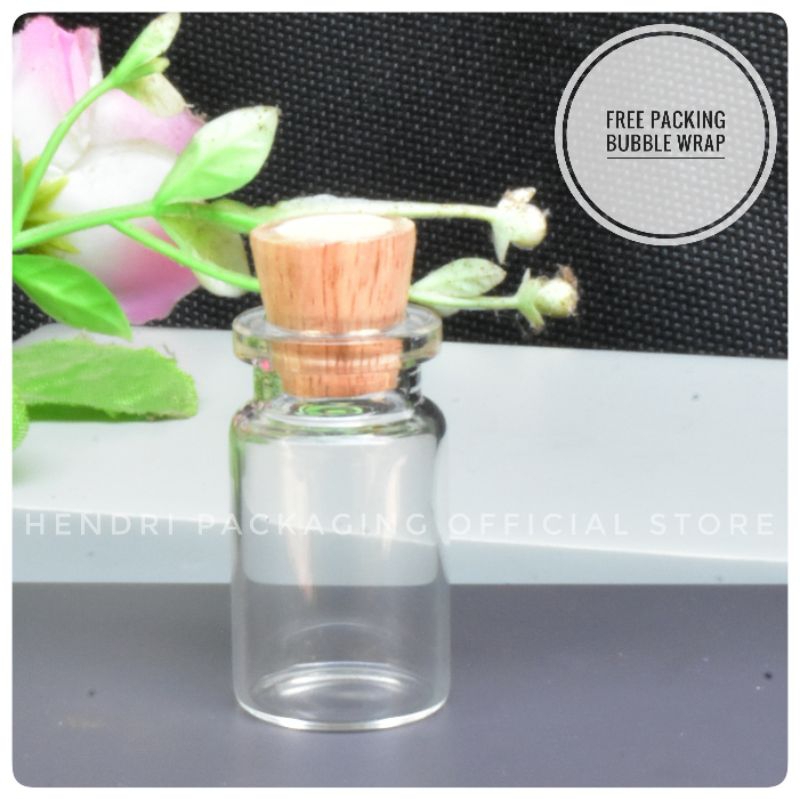 Jual Botol Kaca 5ml Tutup Kayu Gabus Craft - Natural | Shopee Indonesia