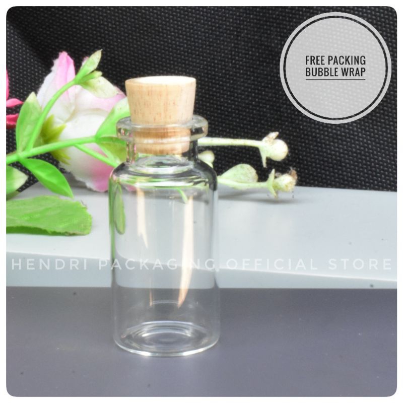 Jual Botol Kaca 10ml Tutup Kayu Gabus Craft - Natural | Shopee Indonesia