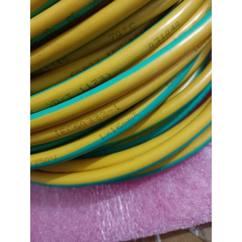 Jual Kabel Grounding 16mm NYAF / kabel 16mm Yellow Green | Shopee Indonesia
