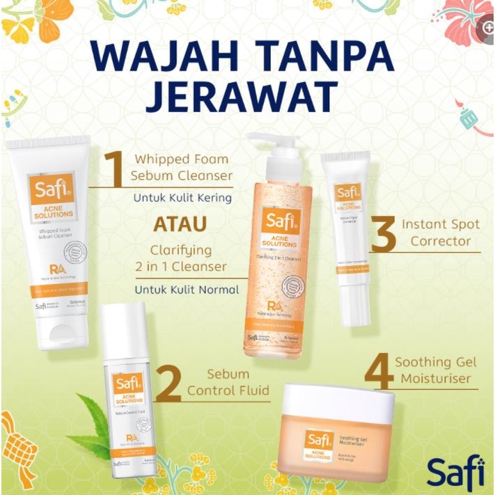 Jual SAFI Acne Expert Skincare Series (4PCS) | Shopee Indonesia