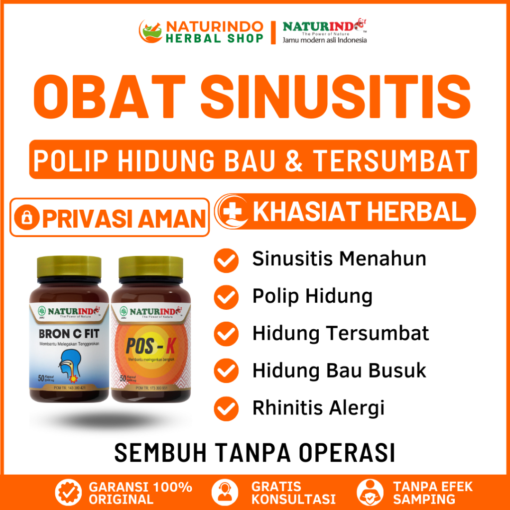 Jual Obat Sinusitis dan Polip Hidung Menahun Sinus Rhinitis Alergi | Shopee Indonesia