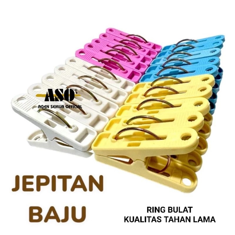 Jual JEPITAN BAJU JEPITAN JEMURAN BAJU PREMIUM RING (ISI 20) PROMO ...