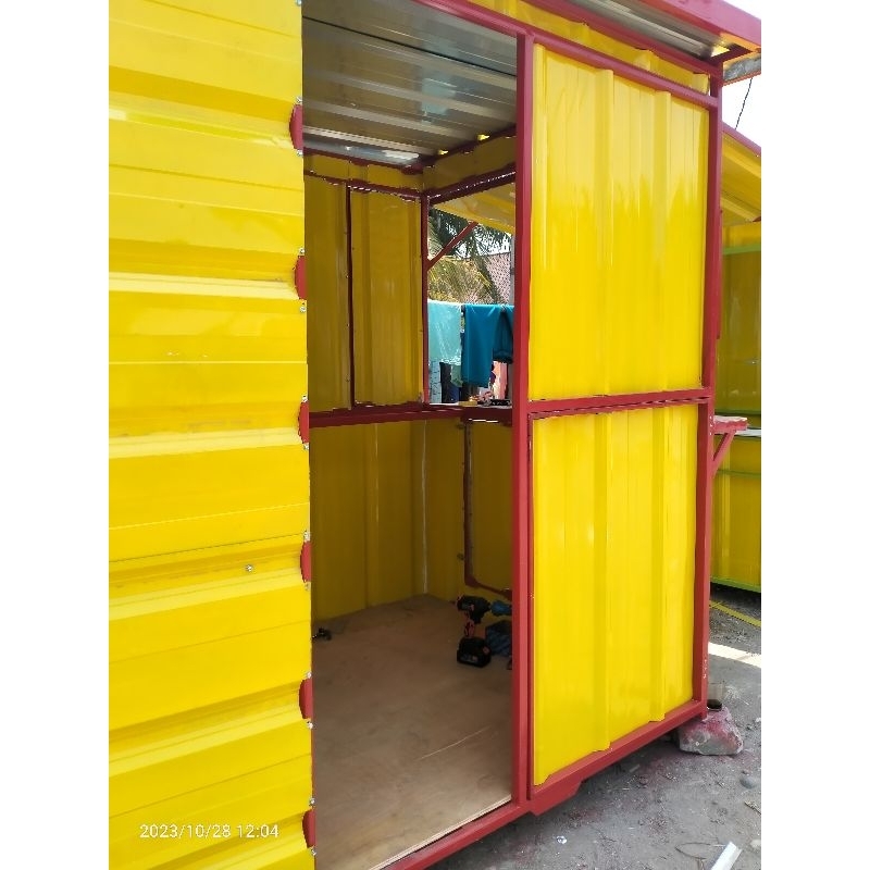 Jual booth semi kontainer booth Kontainer murah 150x150x210cm | Shopee ...