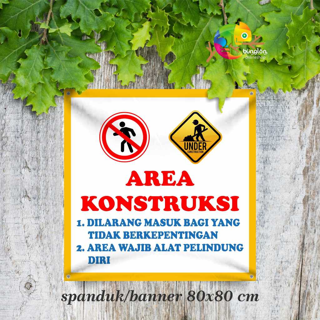 Jual Spanduk Banner Konstruksi, Area Konstruksi | Shopee Indonesia