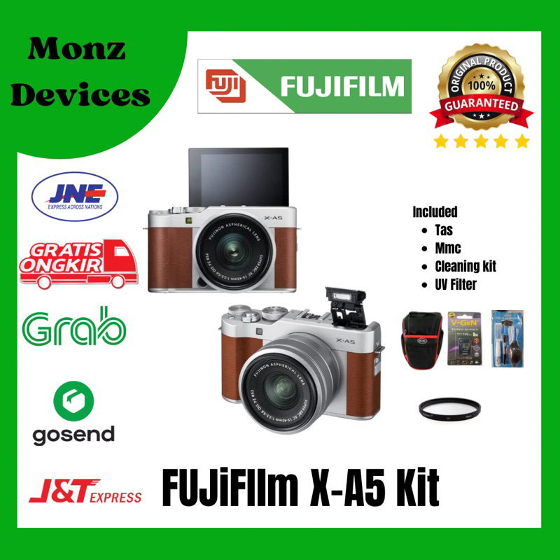 Jual Kamera FujiFilm X-A5 kit 15-45mm PZ / kamera Fujifilm XA5 + Lensa 15-45mm | Shopee Indonesia