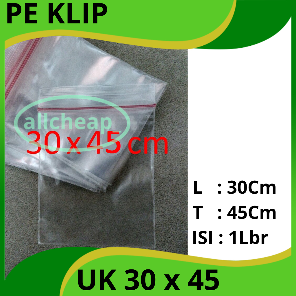 Jual [ allcheap ] TERMURAH plastik klip uk 30x45 plastic clip seal ...