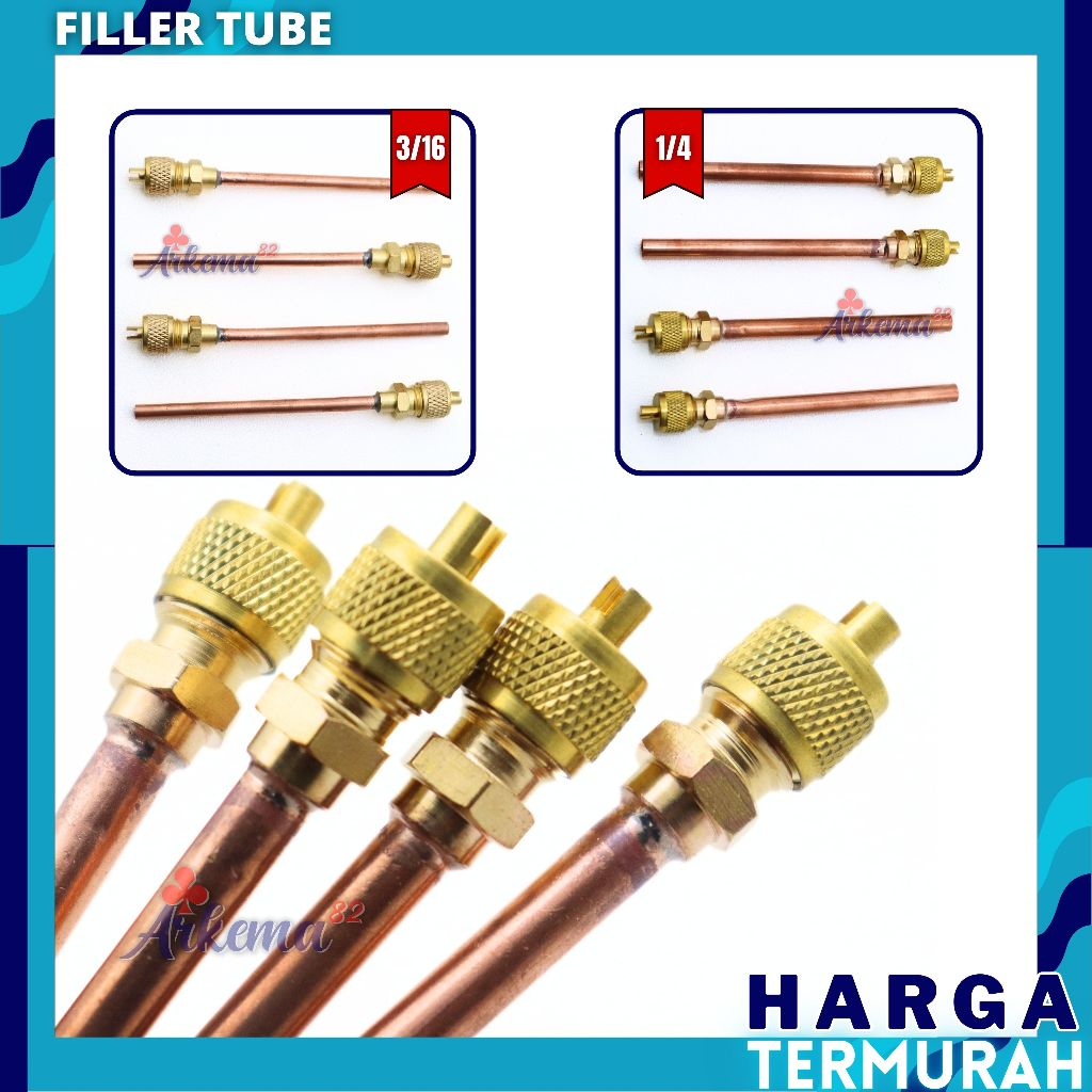 Jual PENTIL PENGISIAN FREON / KULKAS / FREEZER 1/4 & 3/16 / FILLER TUBE ...
