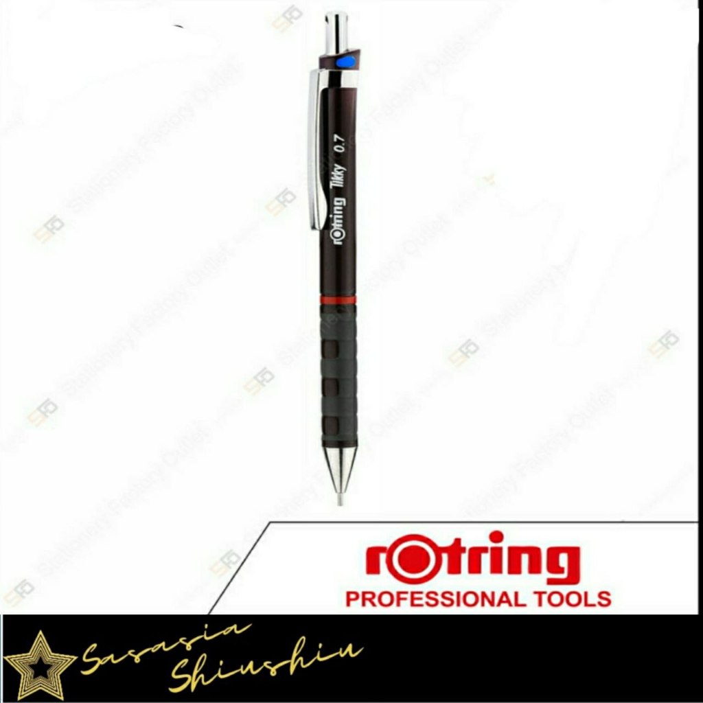 Jual Pensil Mekanik Rotring tiky Burgundy - ukuran 0,4 mm | Shopee ...