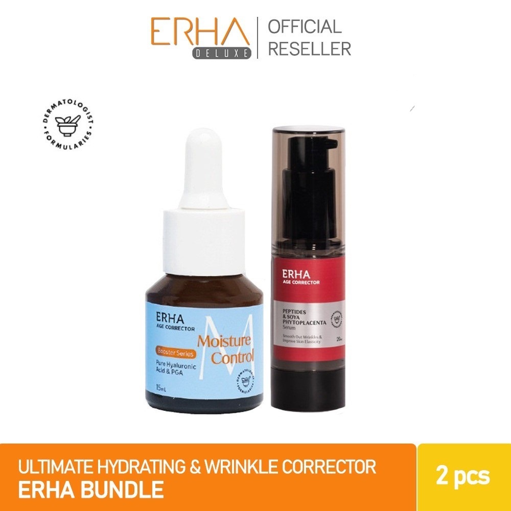Jual ERHA Age Corrector Serum + Moisture Control Booster - Serum Anti ...