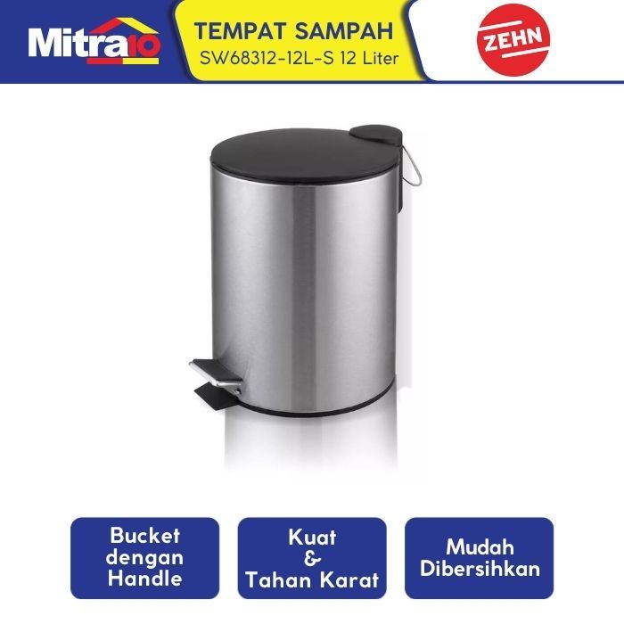 Jual Zehn Tong Sampah Pedal 12 Liter Satin Finish | Shopee Indonesia Jual Zehn Tong Sampah Pedal 12 Liter Satin Finish | Shopee Indonesia
