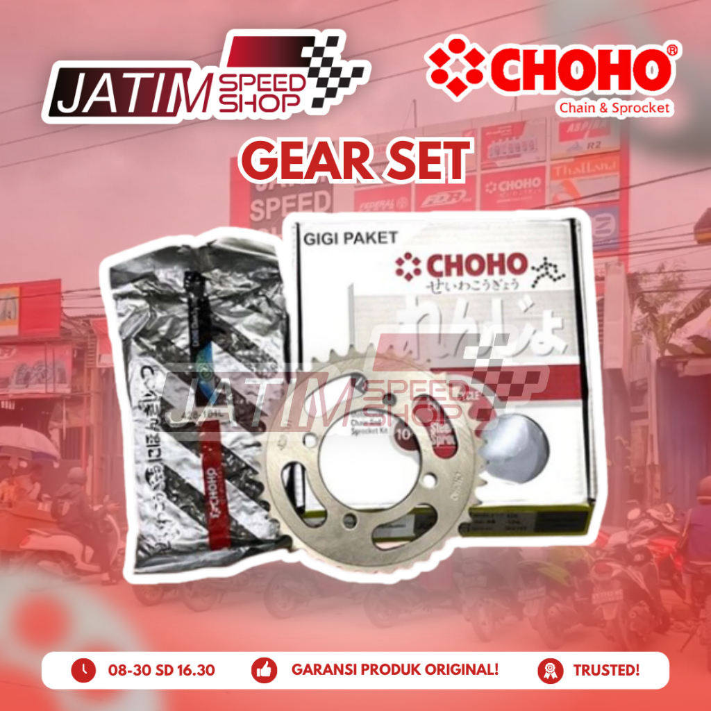 Jual CHOHO Sprocket Gear Set Chain Set Gigi Paket Ori Ready Semua Motor ...