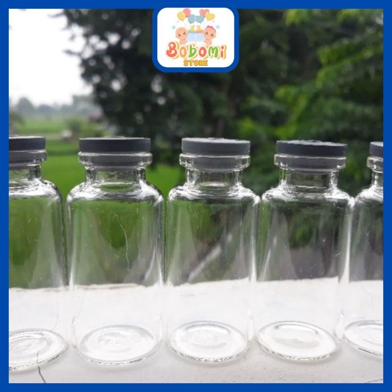 Jual BOTOL VIAL 20 ML TUTUP KARET | Shopee Indonesia