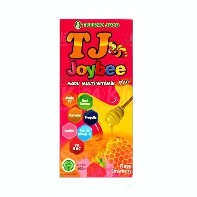Jual Madu TJ Joybee Madu Multivitamin Plus Rasa Strawberry 100 ML | Shopee Indonesia