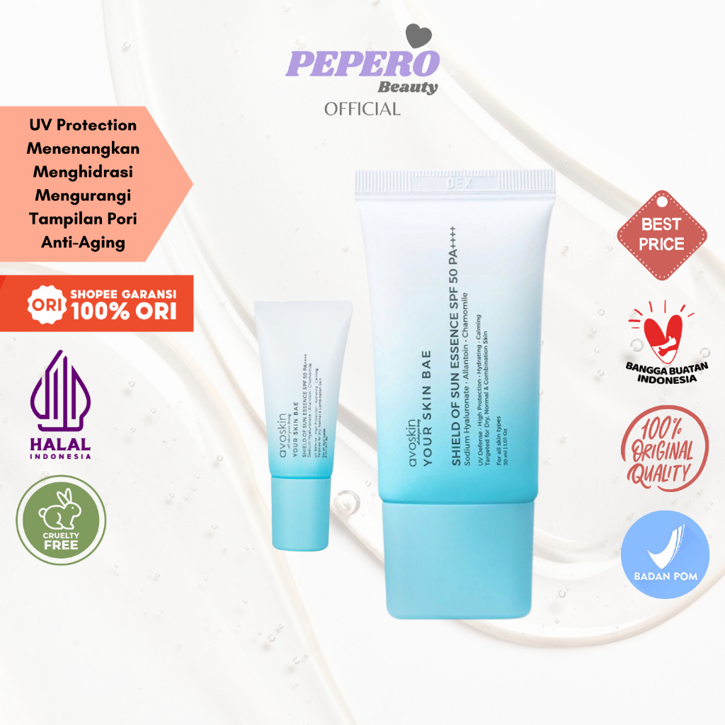 Jual AVOSKIN YSB Your Skin Bae Shield Of Sun Essence SPF 50 PA++++ 30ml ...