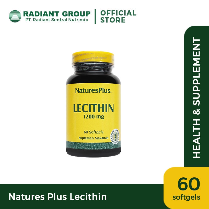 Jual Natures Plus Lecithin 1200mg - 60 Softgels | Shopee Indonesia