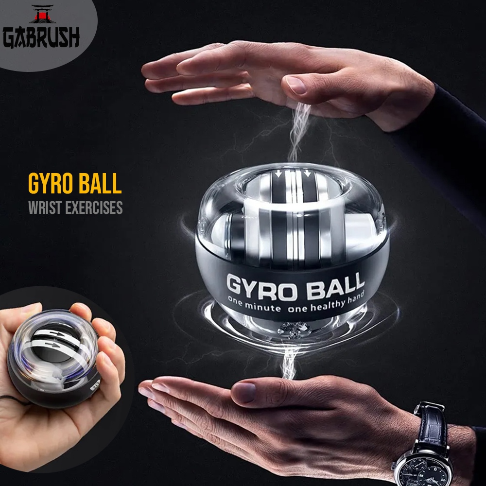 Jual Gyro Ball Spinner Powerball Metal LED Auto Starter Hand Gym ...