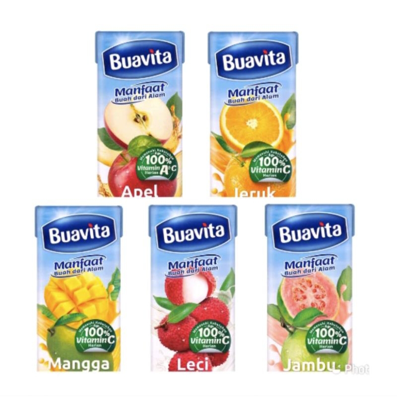 Jual CARGO-Buavita Jus Buah 245ml– 1 Dus Isi 24pcs | Rasa Apel | Jambu ...
