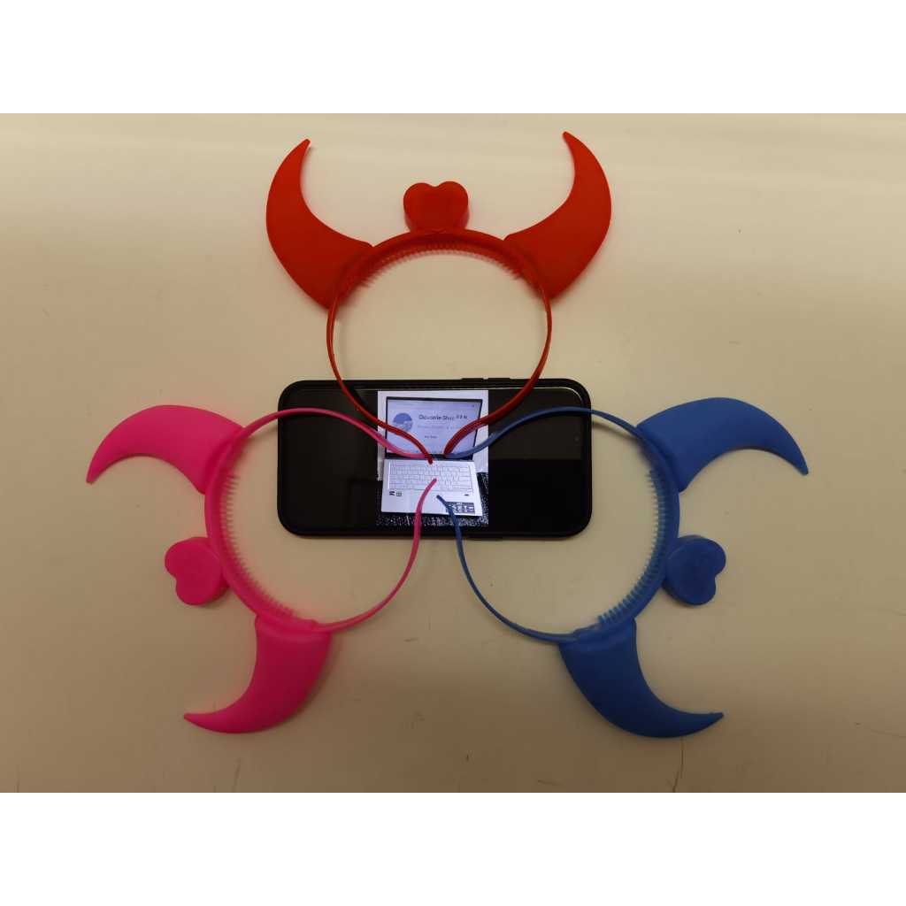 Jual Bando Tanduk Halloween Red Devil Lampu Led - Bando Tanduk Warna ...