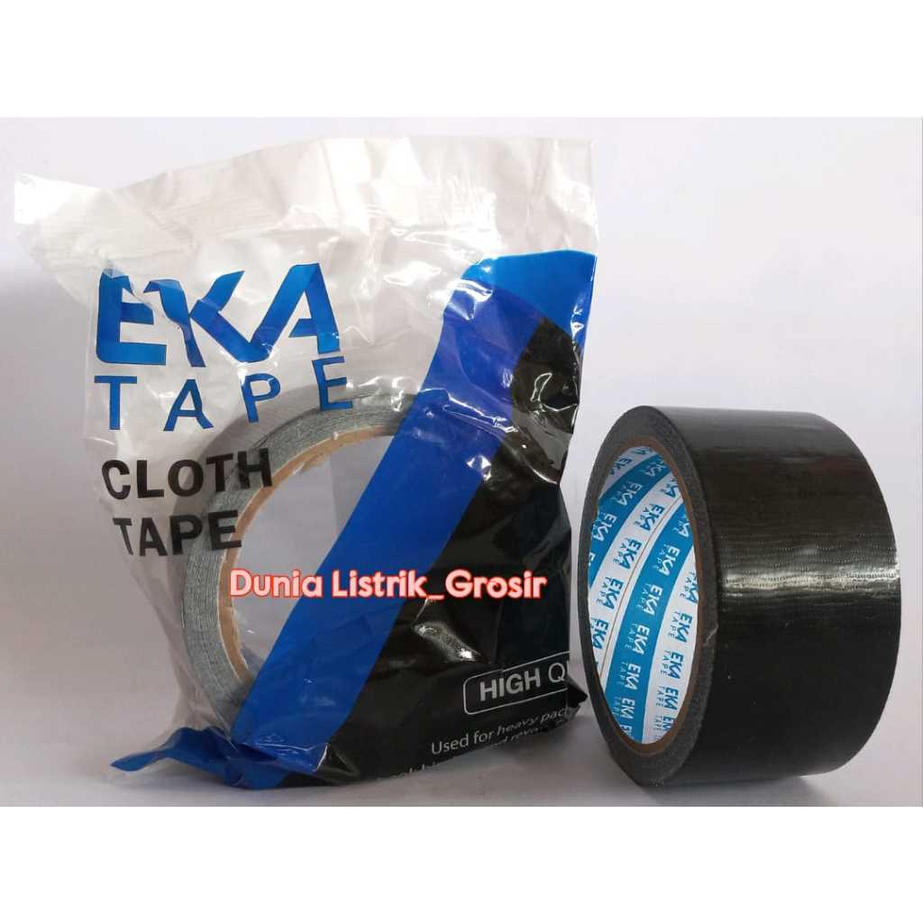 Jual PROMO Isolasi Lakban Besar Kain Hitam Eka Super Lengket / Lakban ...