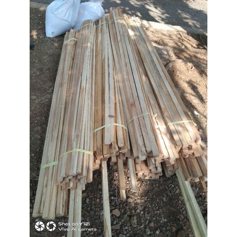 Jual termurah 10 batang kayu reng jati asli 2X3 panjang 205 Cm Rp ...