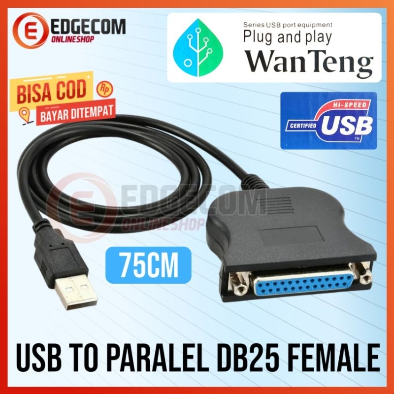 Jual Kabel USB to paralel DB25 Female Port LPT Printer Converter ...