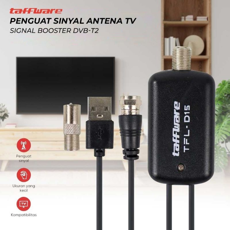 Jual [VGS] TAFFWARE Penguat Sinyal Antena TV Digital Penjernih Gambar ...