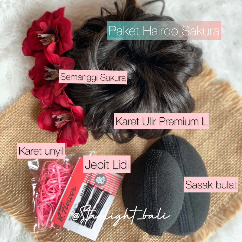 Jual Paket Hairdo Sakura 03 (sasak bulat) | Shopee Indonesia