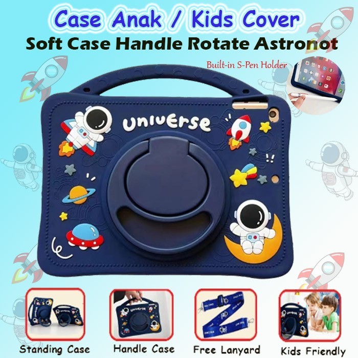 Jual Samsung Tab A9 8.7 Softcase Universal Kids Cover Anak Astronot ...