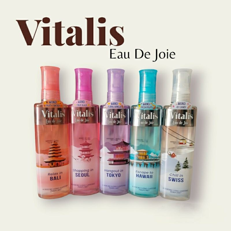 Jual Vitalis Exotic Body Scant 100ml | Eau De Joie | Body Mist Kemasan ...