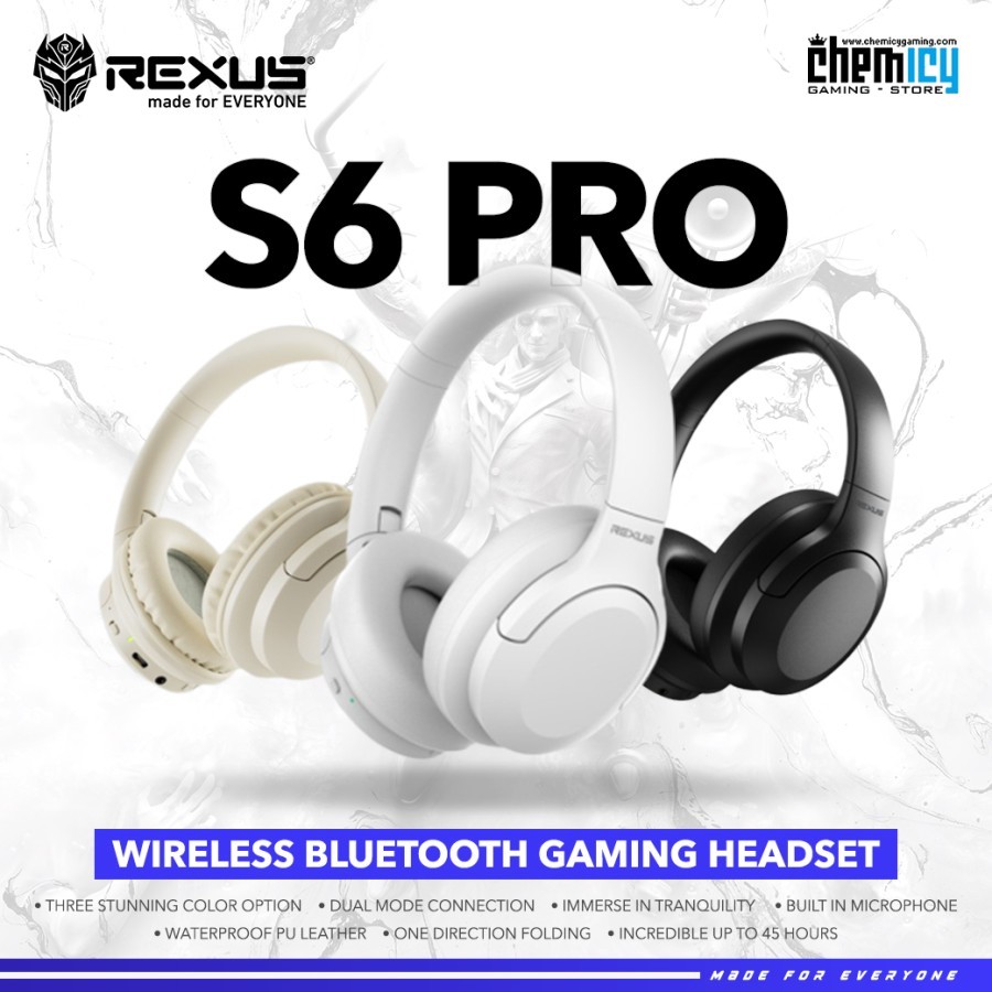 Jual Rexus S6 Pro Wireless Bluetooth Gaming Headset | Shopee Indonesia