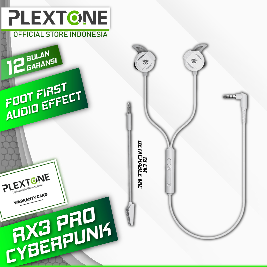 Jual Plextone RX3 Pro Cyberpunk Gaming Earphones - Headset Dual Mic Noise Reduction | Shopee ...