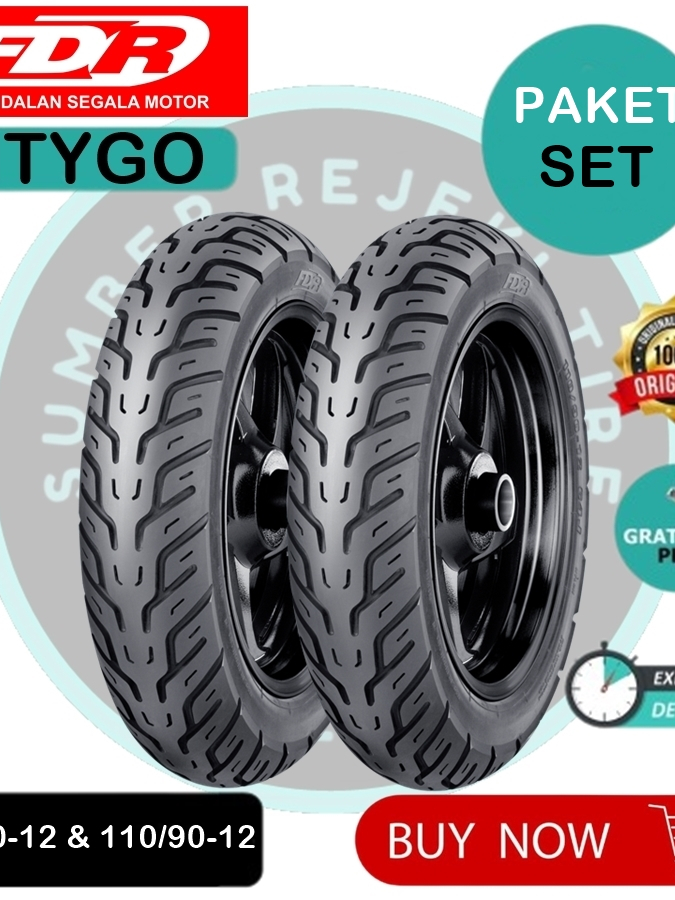 Jual Paket Ban Motor Scoopy Freego Ring 12 FDR CityGo 100/90-12 & 110/90-12 Tubeless | Shopee ...