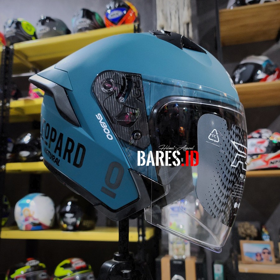 Jual Helm RSV SV300 Spoiler 3D Sticker Leopard Double Visor | Shopee ...