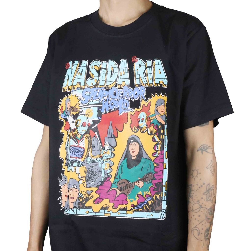 Jual Original Nasida Ria - Tenaga Manusia Black Tshirt | Shopee Indonesia